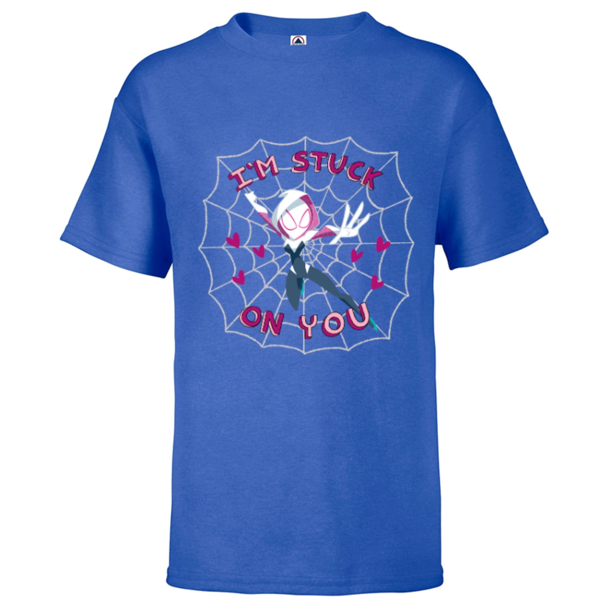 Marvel Spider-Gwen Valentine’s Day Love I’m Stuck On You - Short Sleeve ...