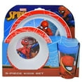 Marvel Spider-Man 3-Piece Dinner Time Set - Walmart.com