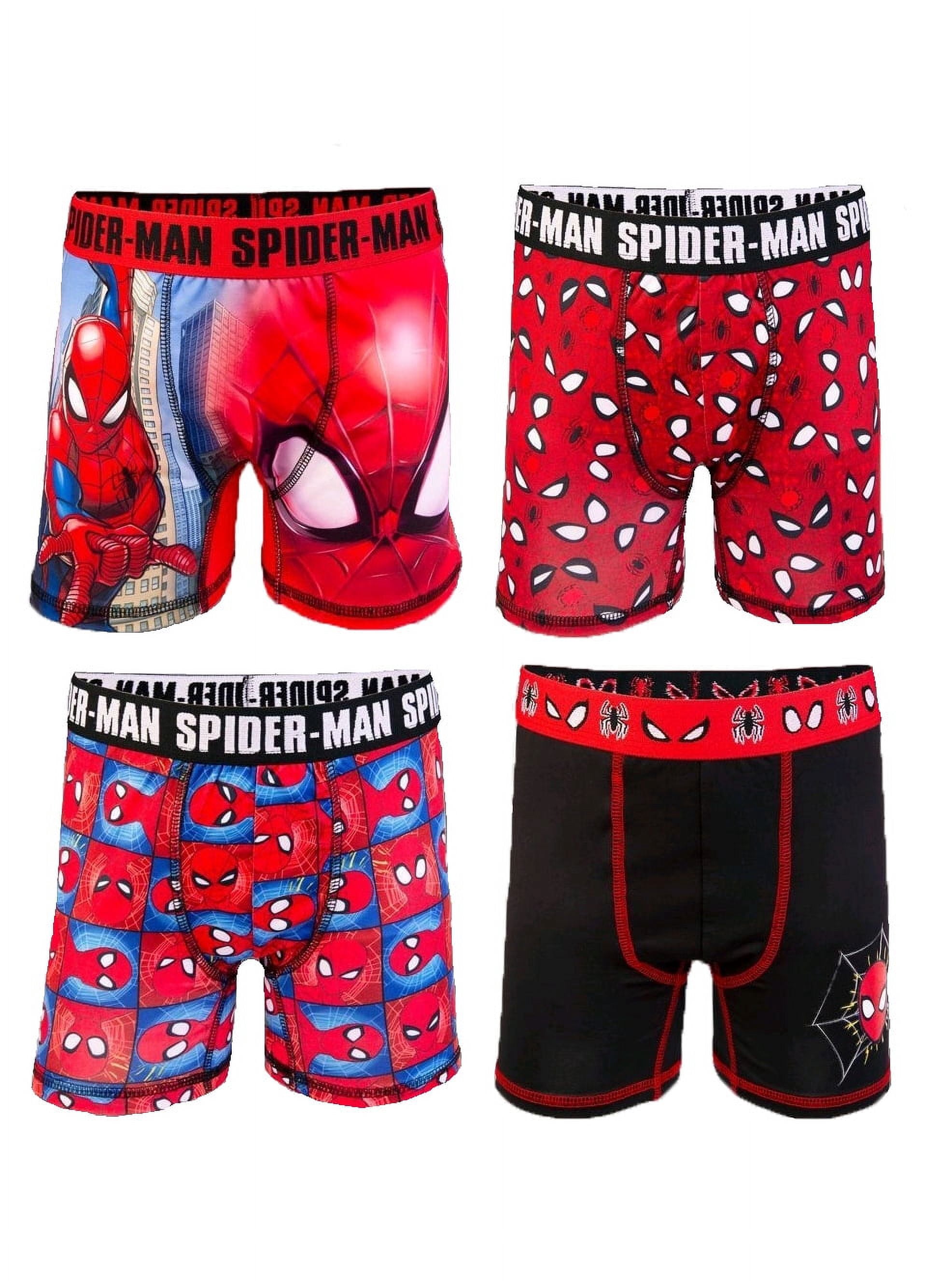 Marvel Spider-Man 4 Pack Boxer Briefs - 8 - Walmart.com