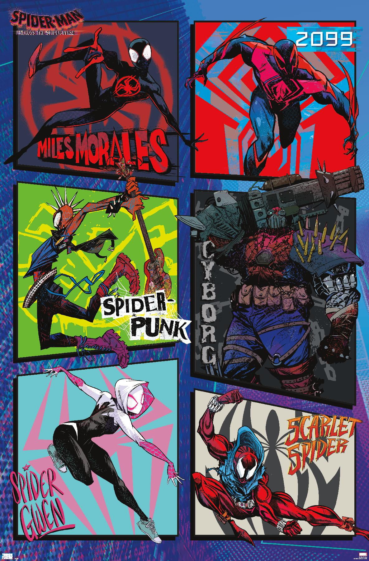 Marvel Spider-Man: Across The Spider-Verse - Group Wall Poster, 14.725 ...
