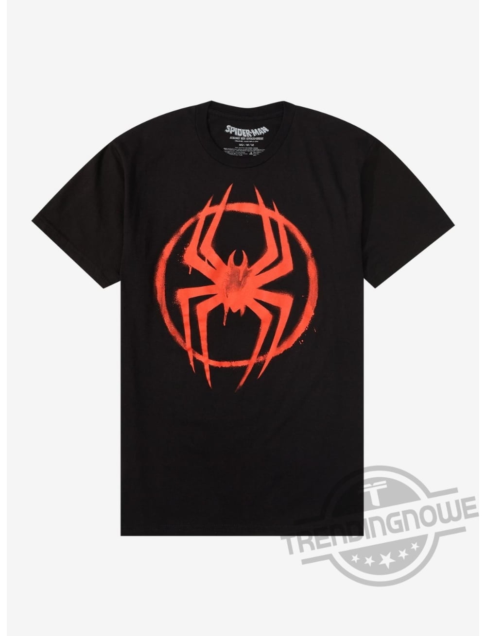 Marvel Spider Man Across The Spider Verse Miles Logo Shirt - Walmart.com