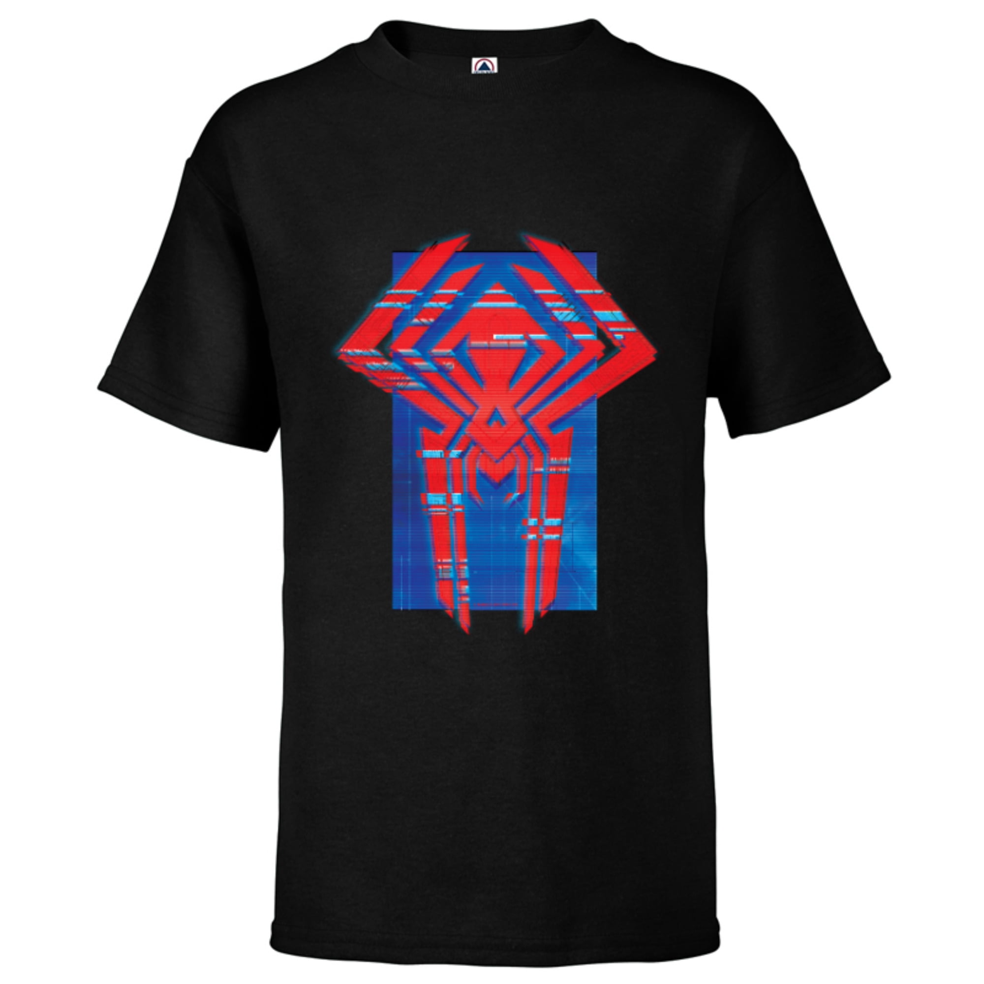 Marvel Spider-Man: Across the Spider-Verse 2099 Symbol Icon - Short Sleeve T-Shirt for Kids ...