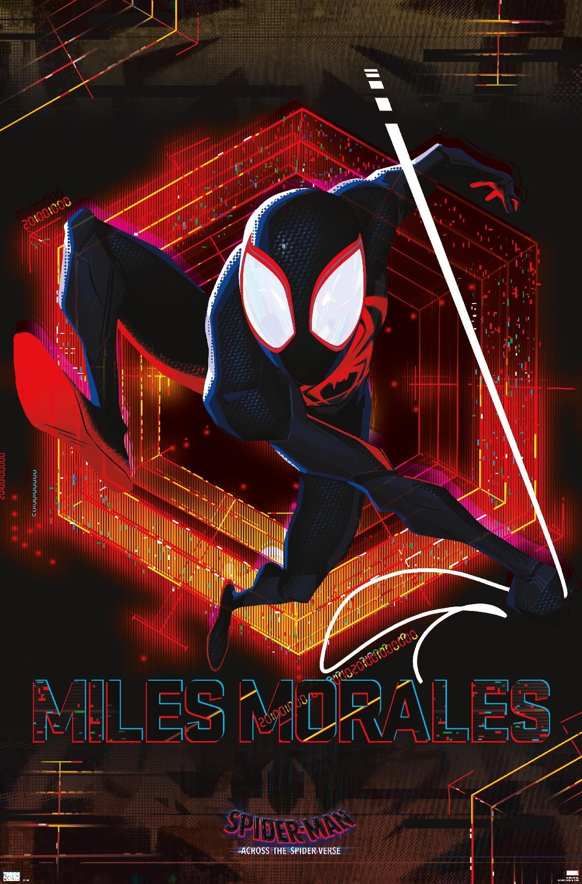 Marvel Spider-Man: Across the Spider-Verse (Part One) - Miles Wall Poster, 22.375" x 34 ...