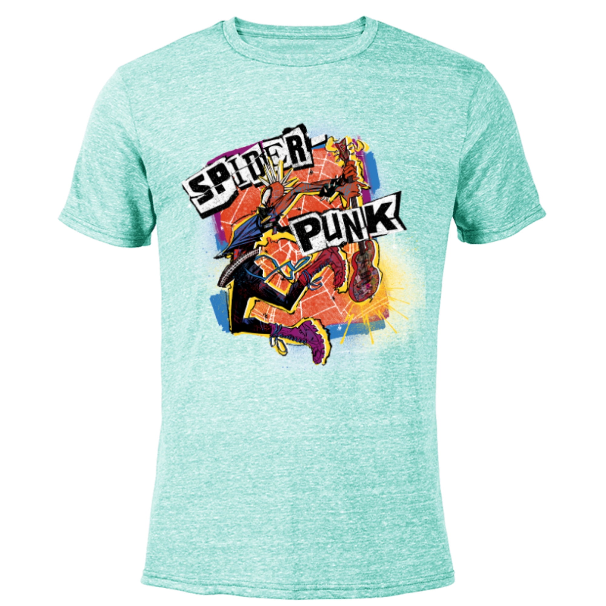 Marvel Spider-Man: Across the Spider-Verse Spider-Punk Smash - Short Sleeve Blended T-Shirt for ...