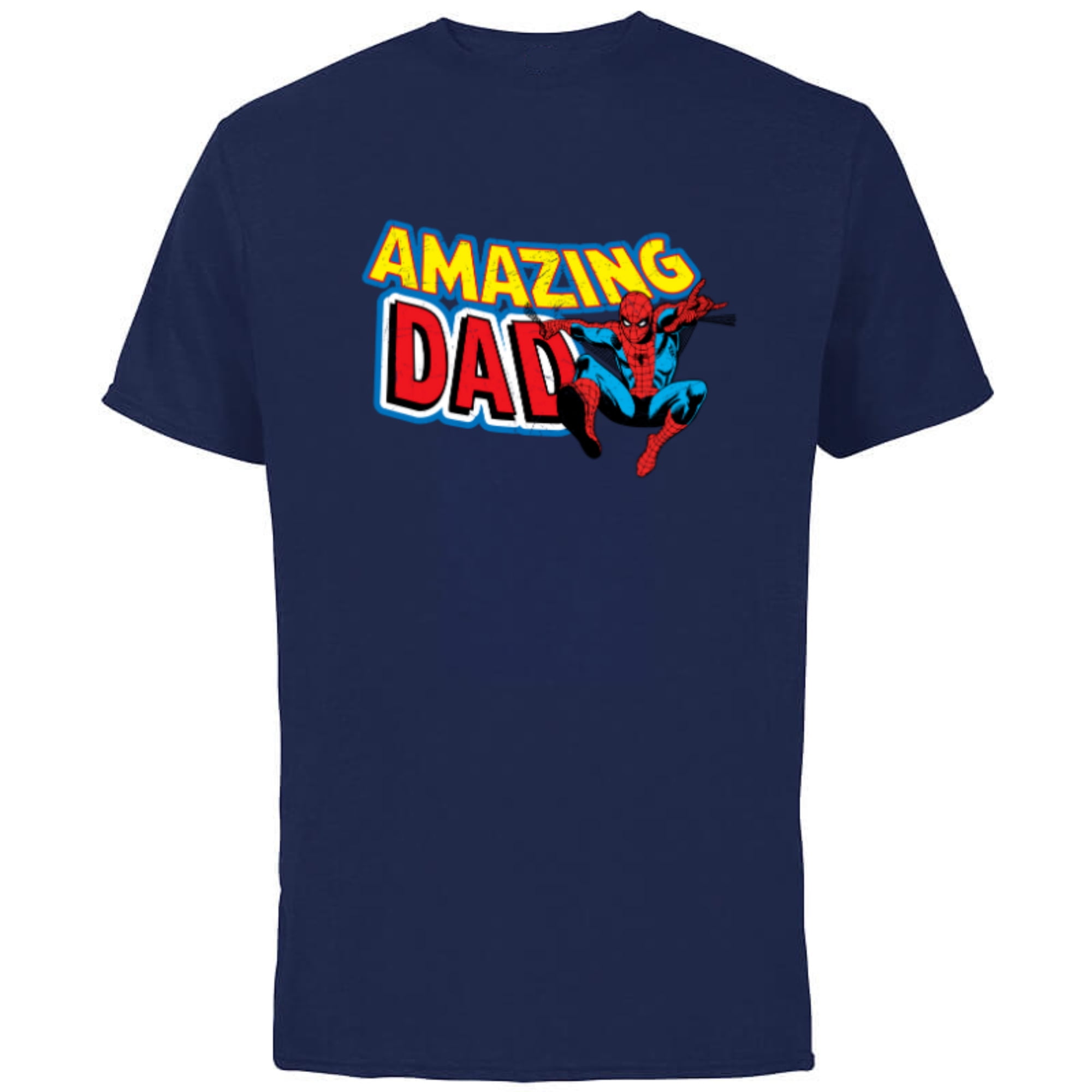 Marvel Spider-Man Amazing Dad Comic Book Men's - Short Sleeve Cotton T ...