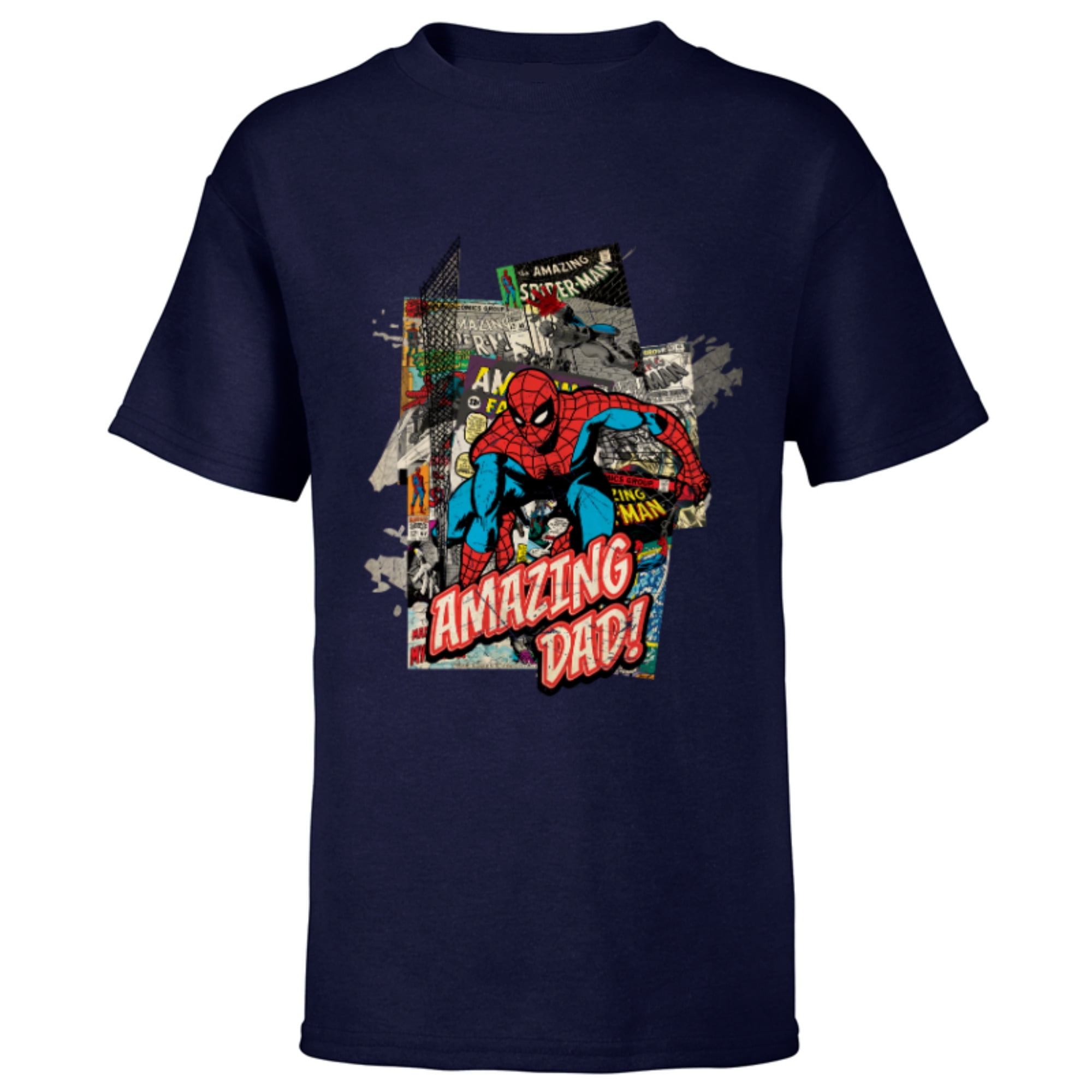 Marvel Spider-Man Amazing Dad Father's Day - Short Sleeve T-Shirt for ...