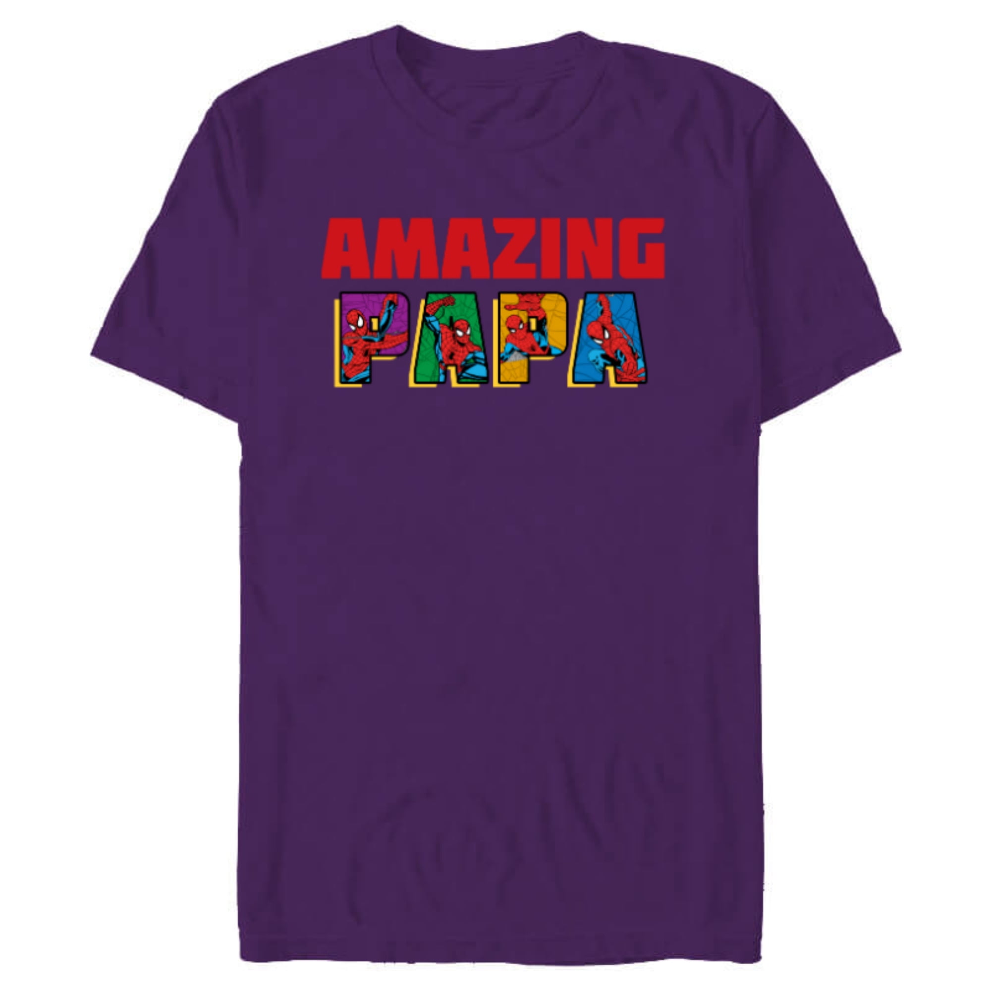 Marvel Spider-Man Amazing Papa Birthday Father’s Day - Short Sleeve ...
