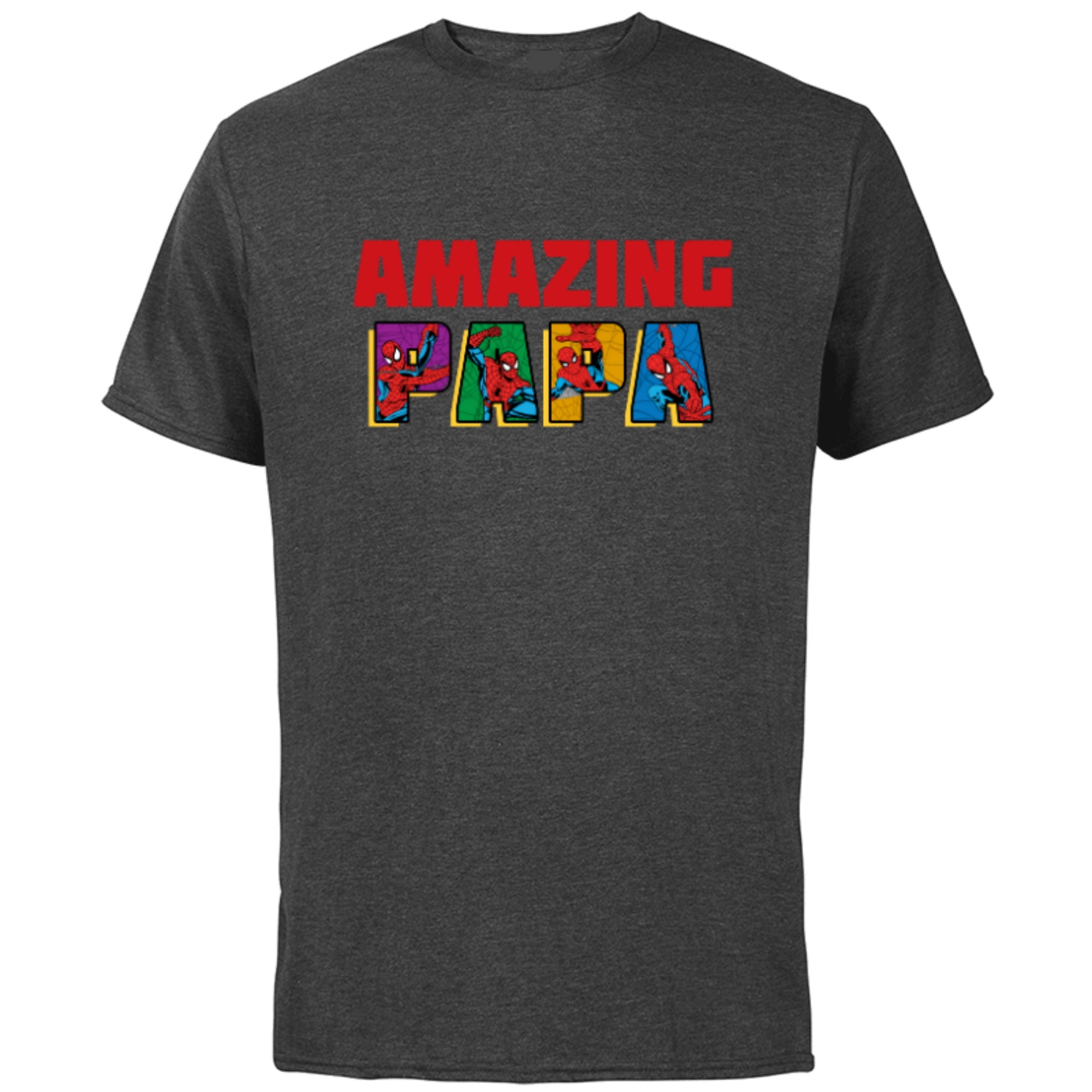Marvel Spider-Man Amazing Papa Birthday Father’s Day - Short Sleeve ...