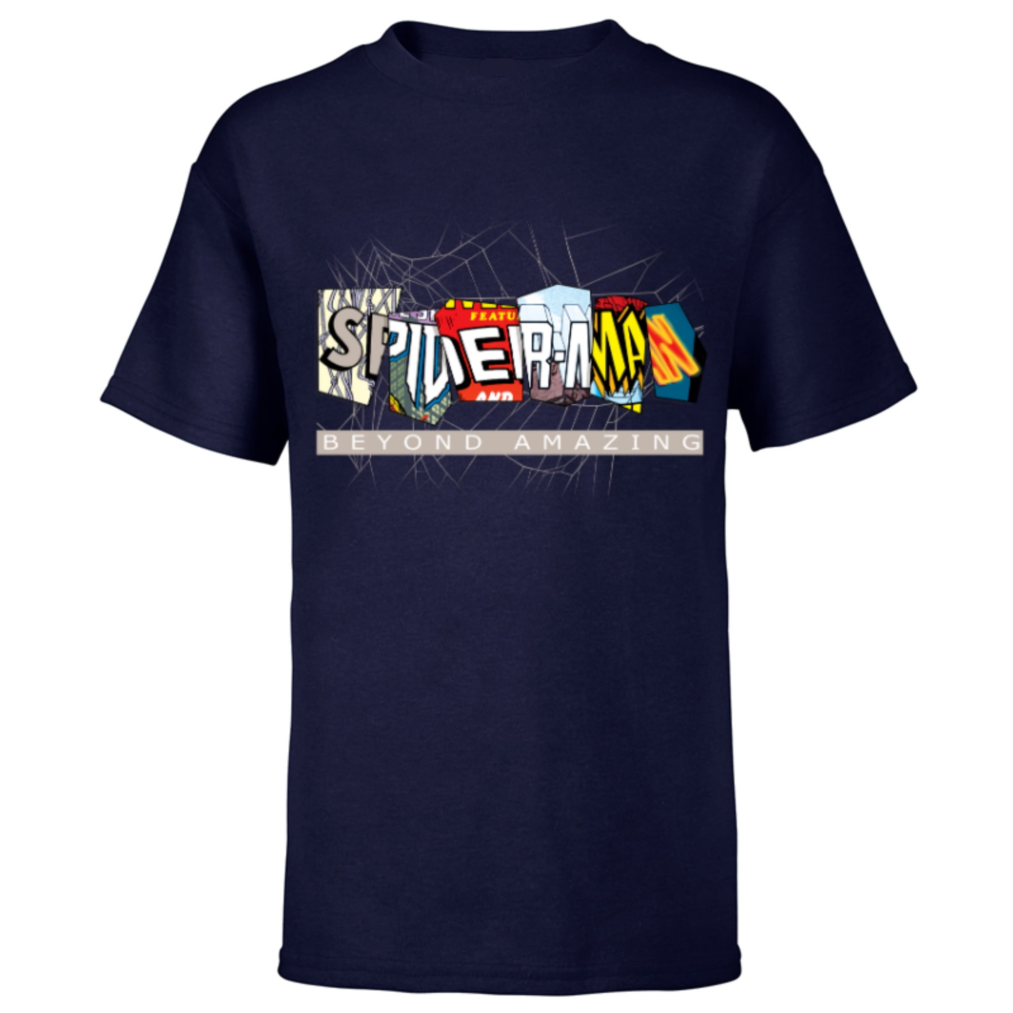 Marvel Spider-Man: Beyond Amazing Multi-Logo - Short Sleeve T-Shirt for ...