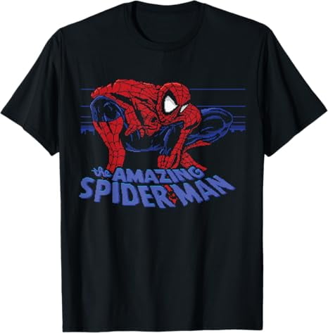 Marvel Spider-Man: Beyond Amazing Retro Pixel Web-Slinger T-Shirt ...