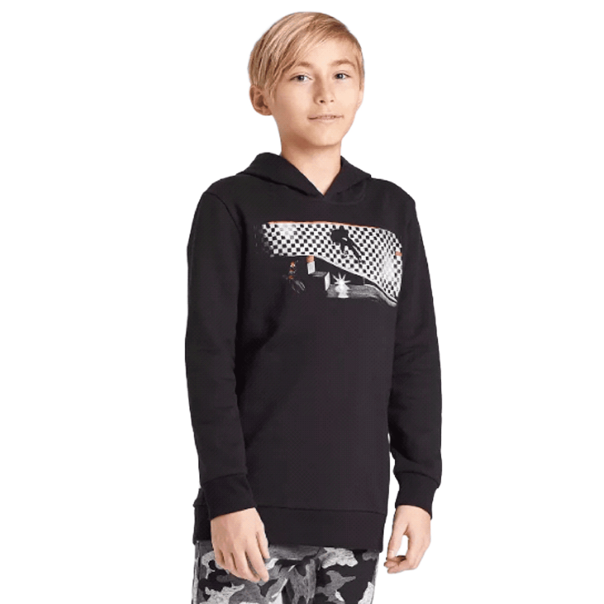 Marvel Spider-Man & Bo Bridges Big Boys Black Hoodie M (8/10) - Walmart.com