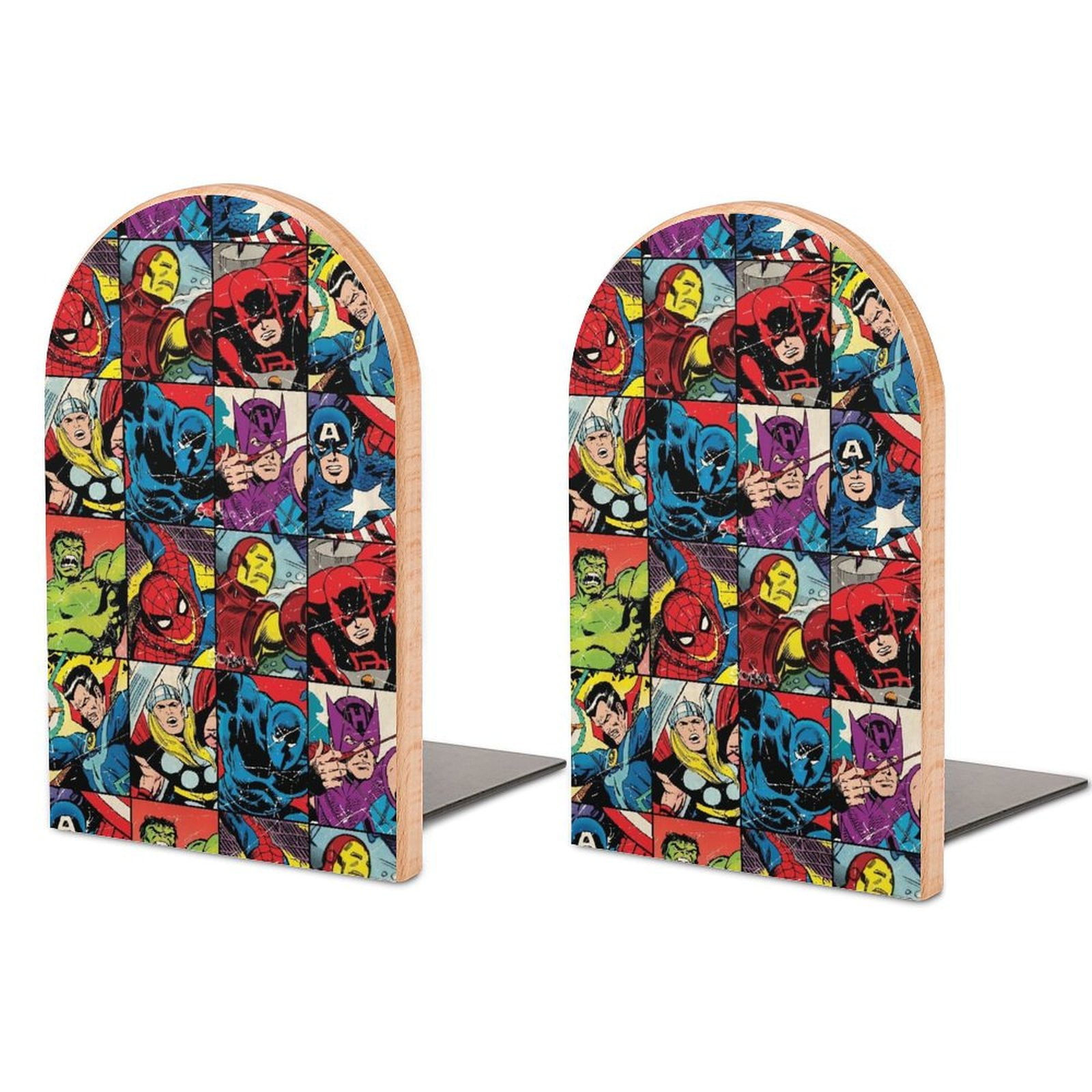 Marvel-Spider-Man Book Ends,BookEnds Supports for Bookrack Desk,Bookend ...