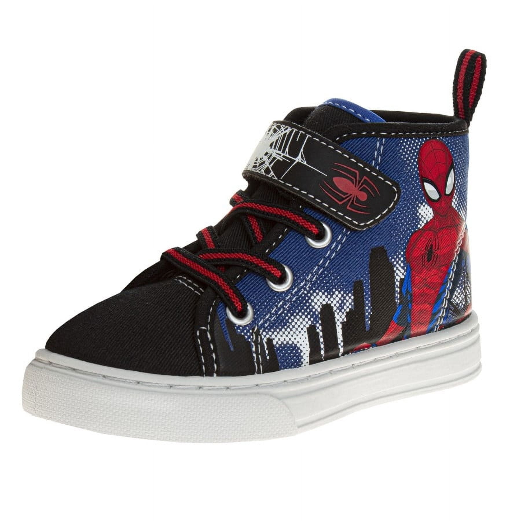 Marvel Spider-Man Boys' High Top Sneakers. (Toddler/Little Kids) - Blue ...