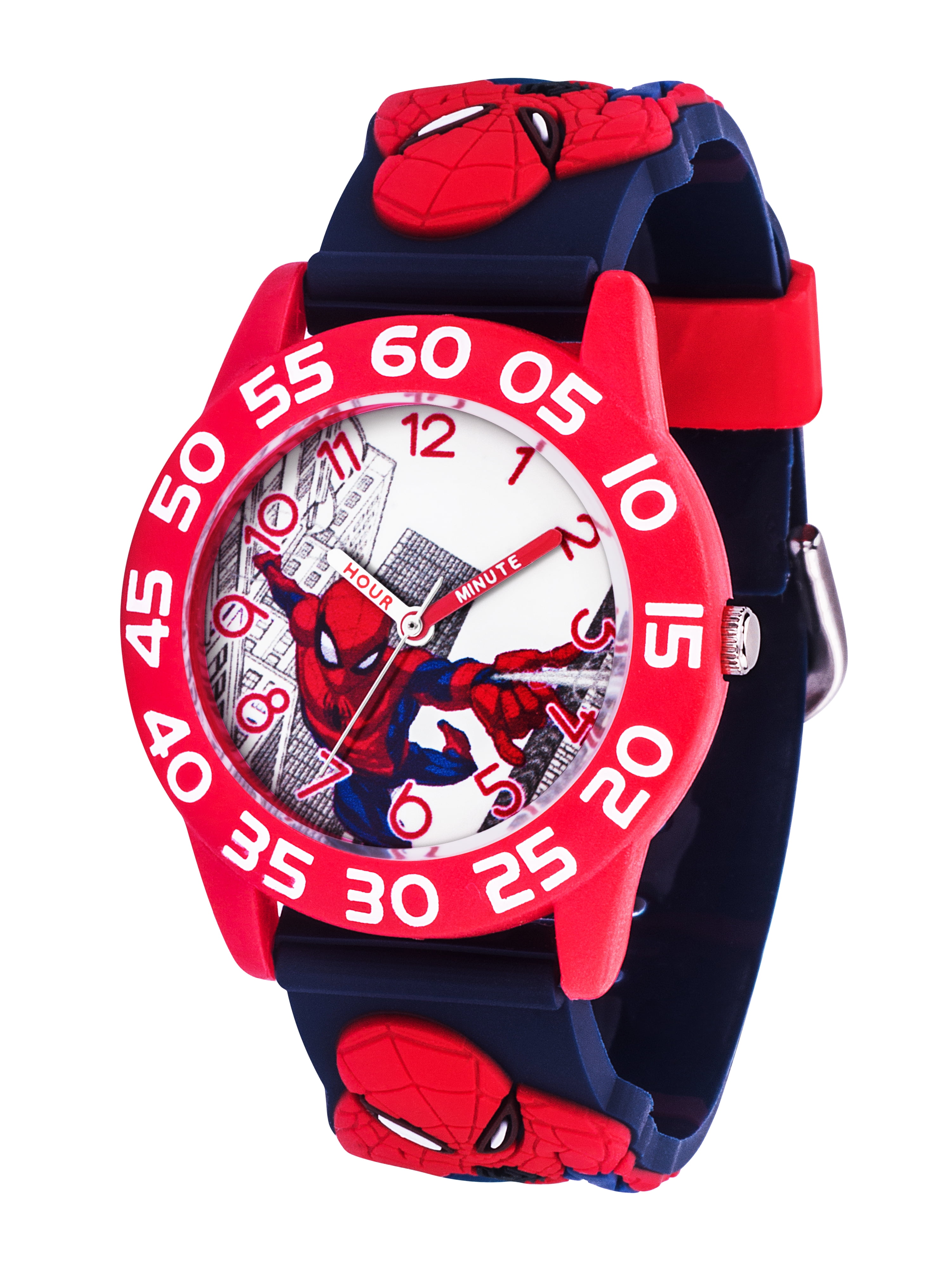 Marvel Spider-Man Boys' Red Plastic Watch, 1-Pack - Walmart.com