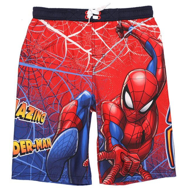 Marvel Spider-Man Boys Swim Trunks, UPF50 Sun Protection, Quick Dry ...