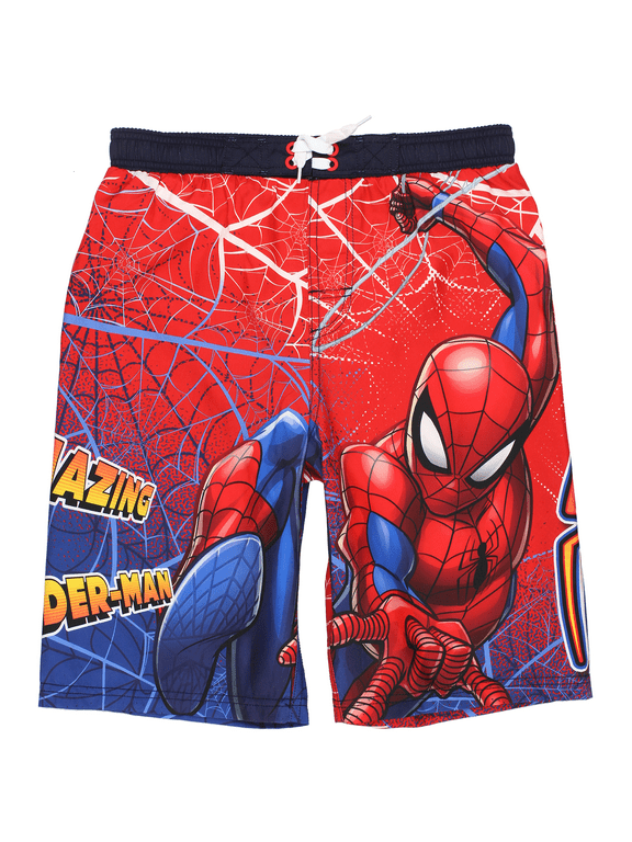 Marvel Avengers Spiderman Boys' Bathing Suit Shorts - Toddler Swimwear ...