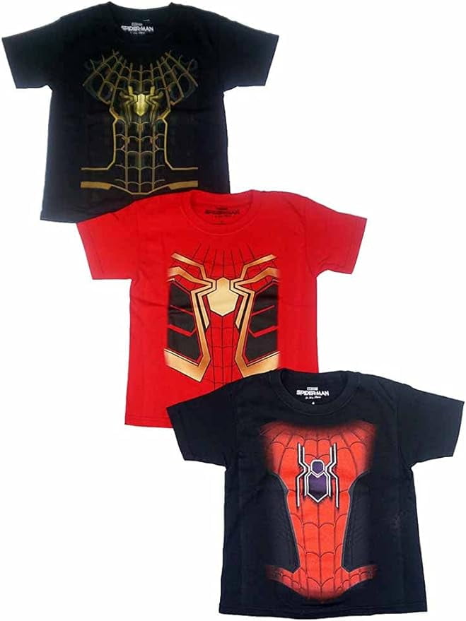 Marvel Spider-Man Boys Three-Pack T-Shirts (Spider-Man, 7) - Walmart.com