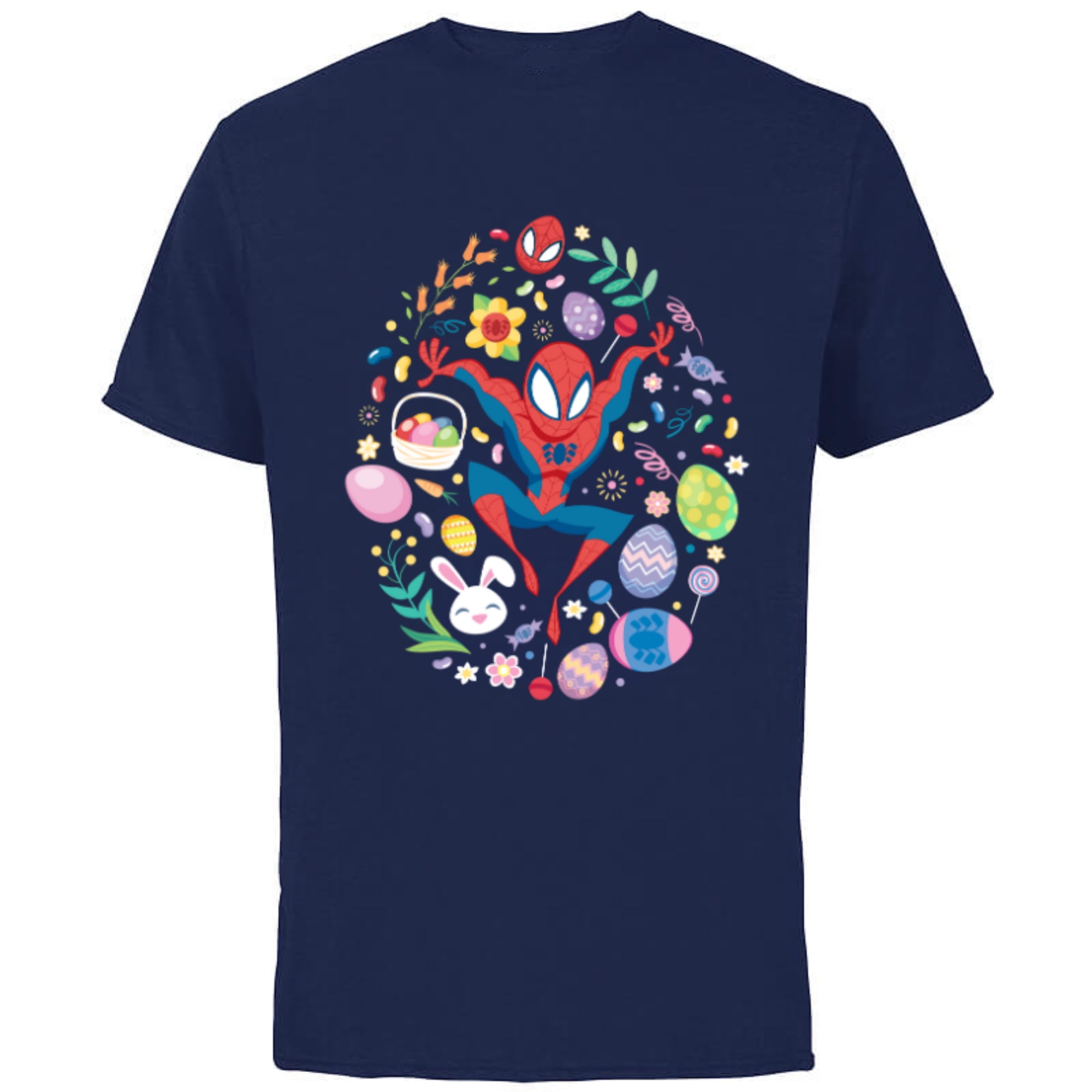 Marvel Spider-Man Cartoon Easter Egg - Short Sleeve Cotton T-Shirt for ...