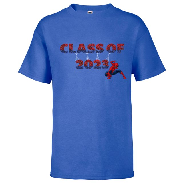 Marvel Spider-Man Class of 2023 Graduation Web Letters - Short Sleeve T ...