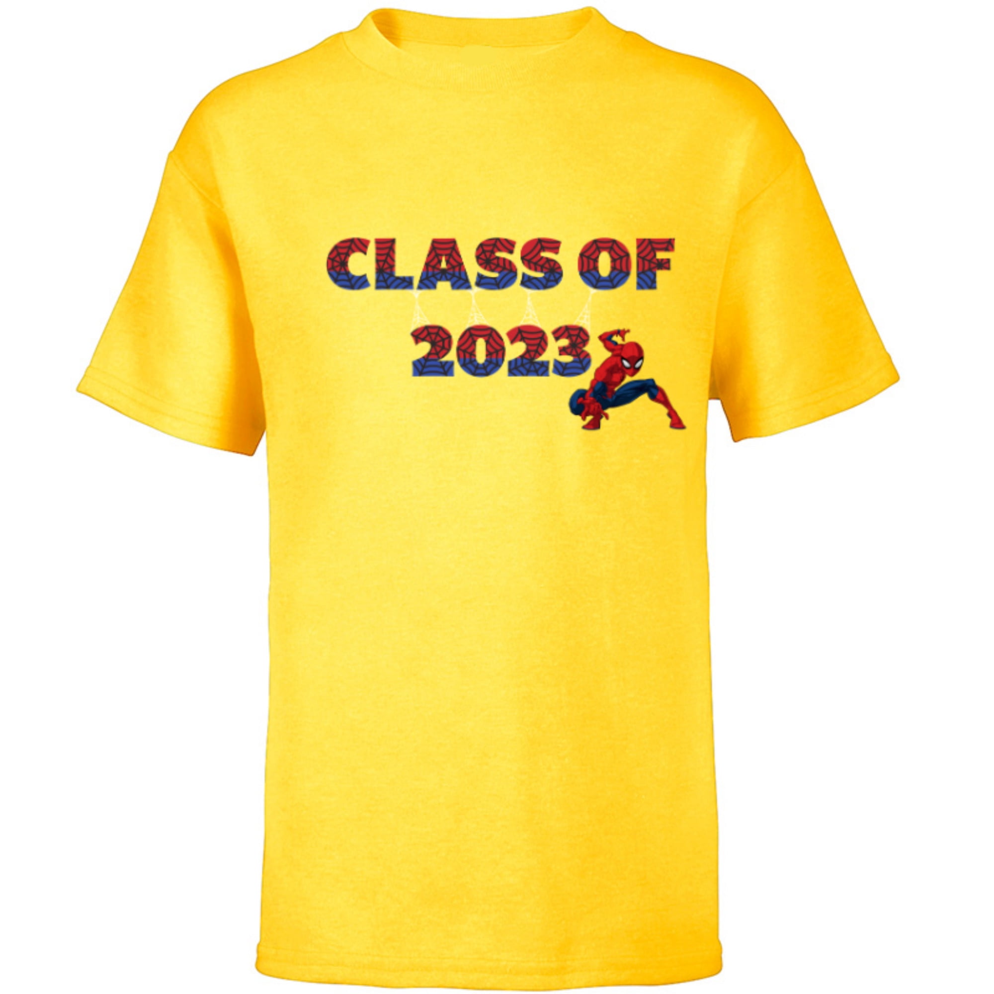 Marvel Spider-Man Class of 2023 Graduation Web Letters - Short Sleeve T ...