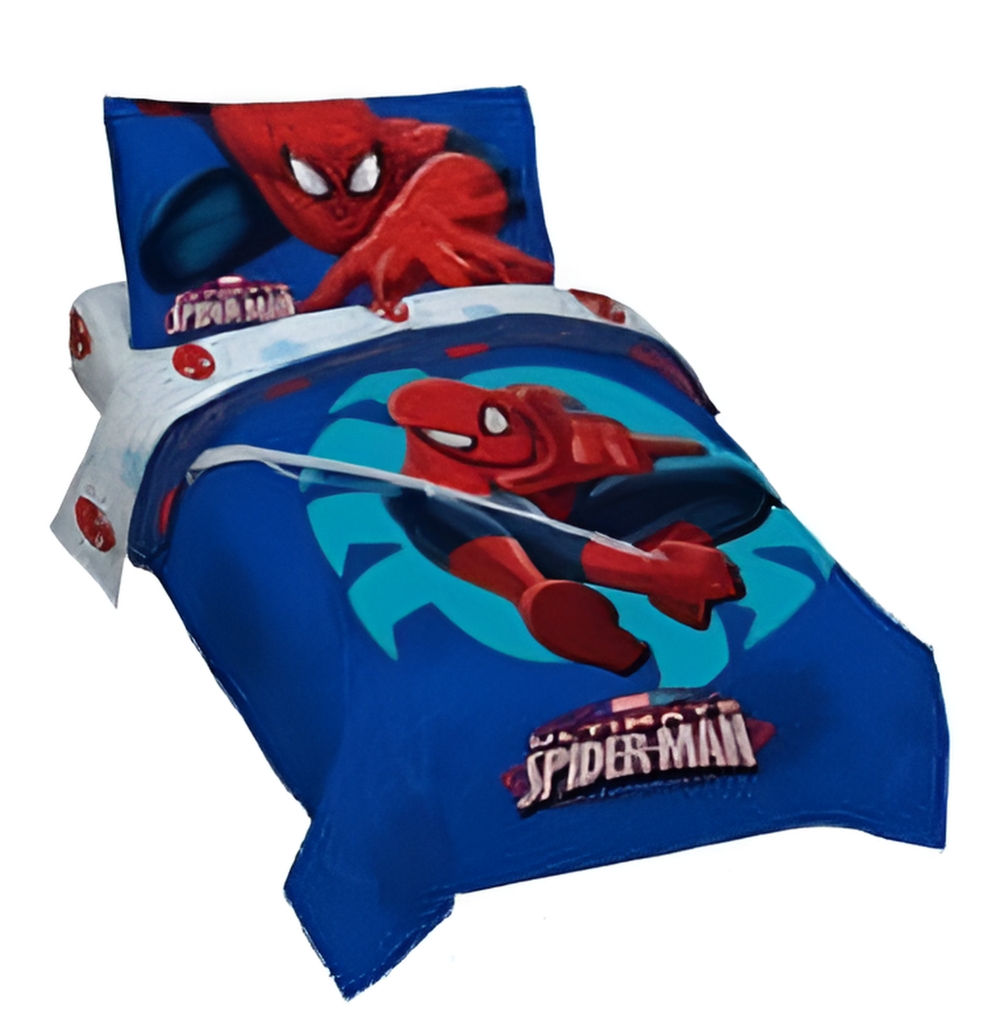 Marvel Spidey 5pc Toddler Bedding & Blanket Bundle, Toddler Bed, Boy ...