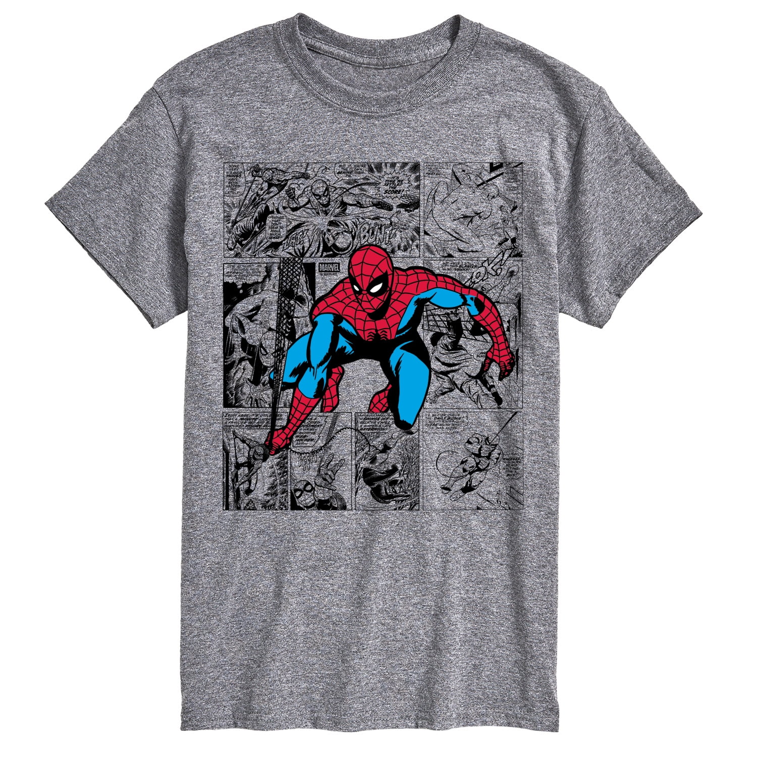 Marvel - Spider-Man Comic Jump - Men's Short Sleeve Graphic T-Shirt ...