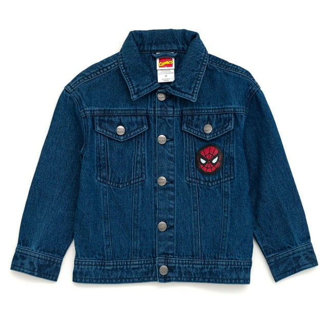 Marvel Spider-Man Denim Jacket Toddler to Big Kid - Walmart.com