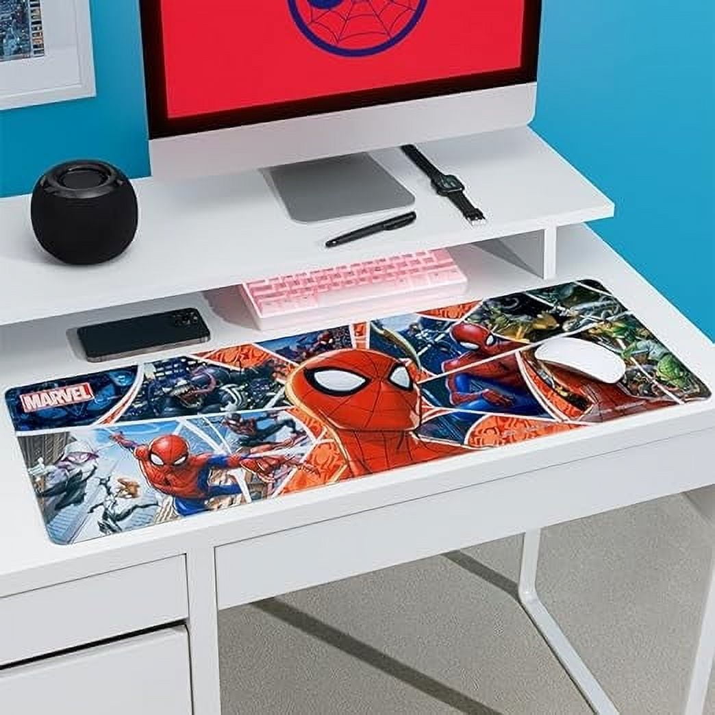 Spider Man Desk Mat, Officially Licensed Large Desk Pad for Keyboard ...