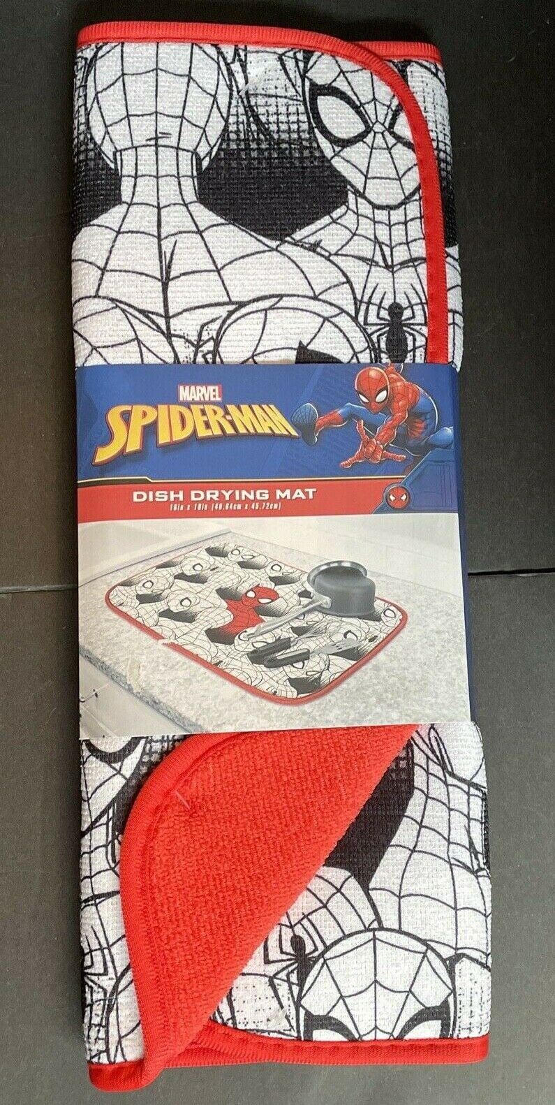 Marvel Spider-Man Dish Drying Mat Kitchen 16 X 18” NWT - Walmart.com