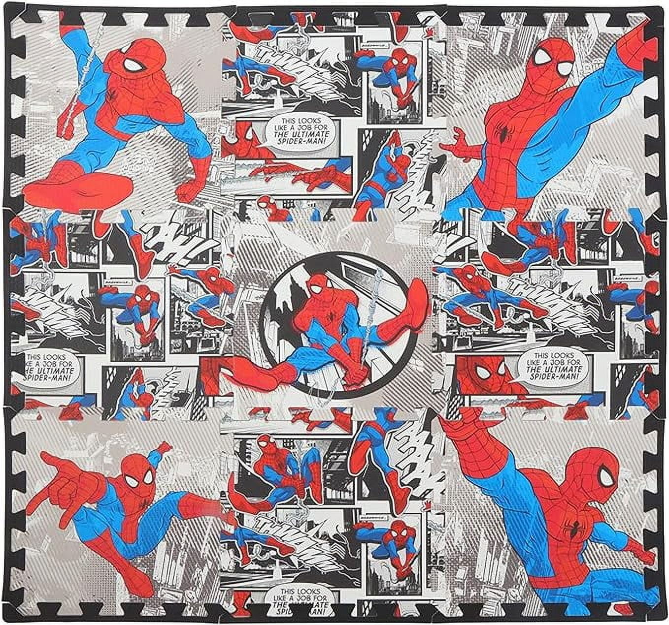 Marvel Spider-Man EVA Foam Mat, Comic Multiplied Interlocking EVA Foam ...
