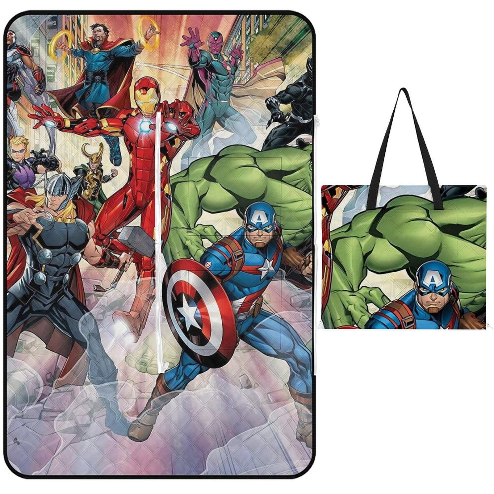 Marvel-Spider-Man Extra Large Picnic Outdoor Blanket,59 x 39 Waterproof ...