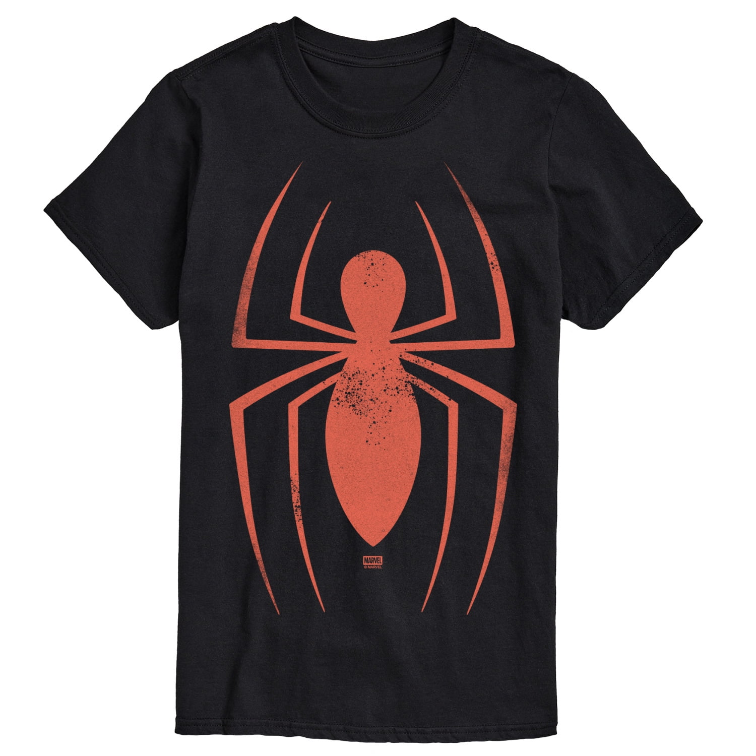 Marvel - Spider-Man Faded Logo - Men's Short Sleeve Graphic T-Shirt ...