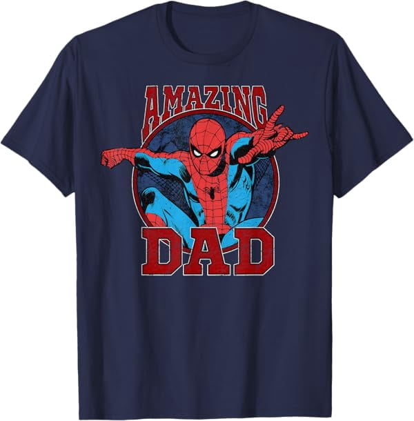Marvel Spider-Man Father's Day Amazing Dad T-Shirt - Walmart.com