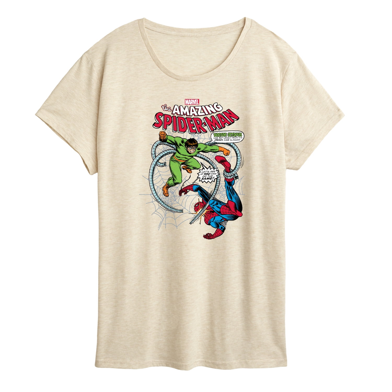 Marvel Spider-Man - Fighting Doc Ock - Ladies Short Sleeve Graphic T ...