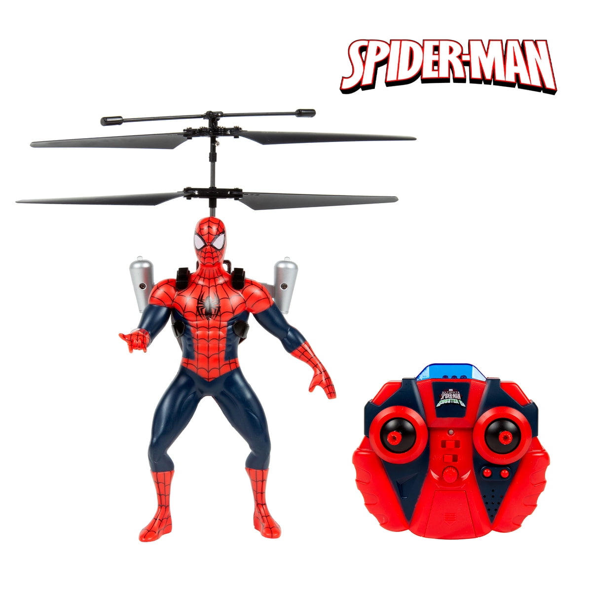Marvel Spider-Man Toy RC Helicopter, Jetpack 2CH IR Flying Figure with ...