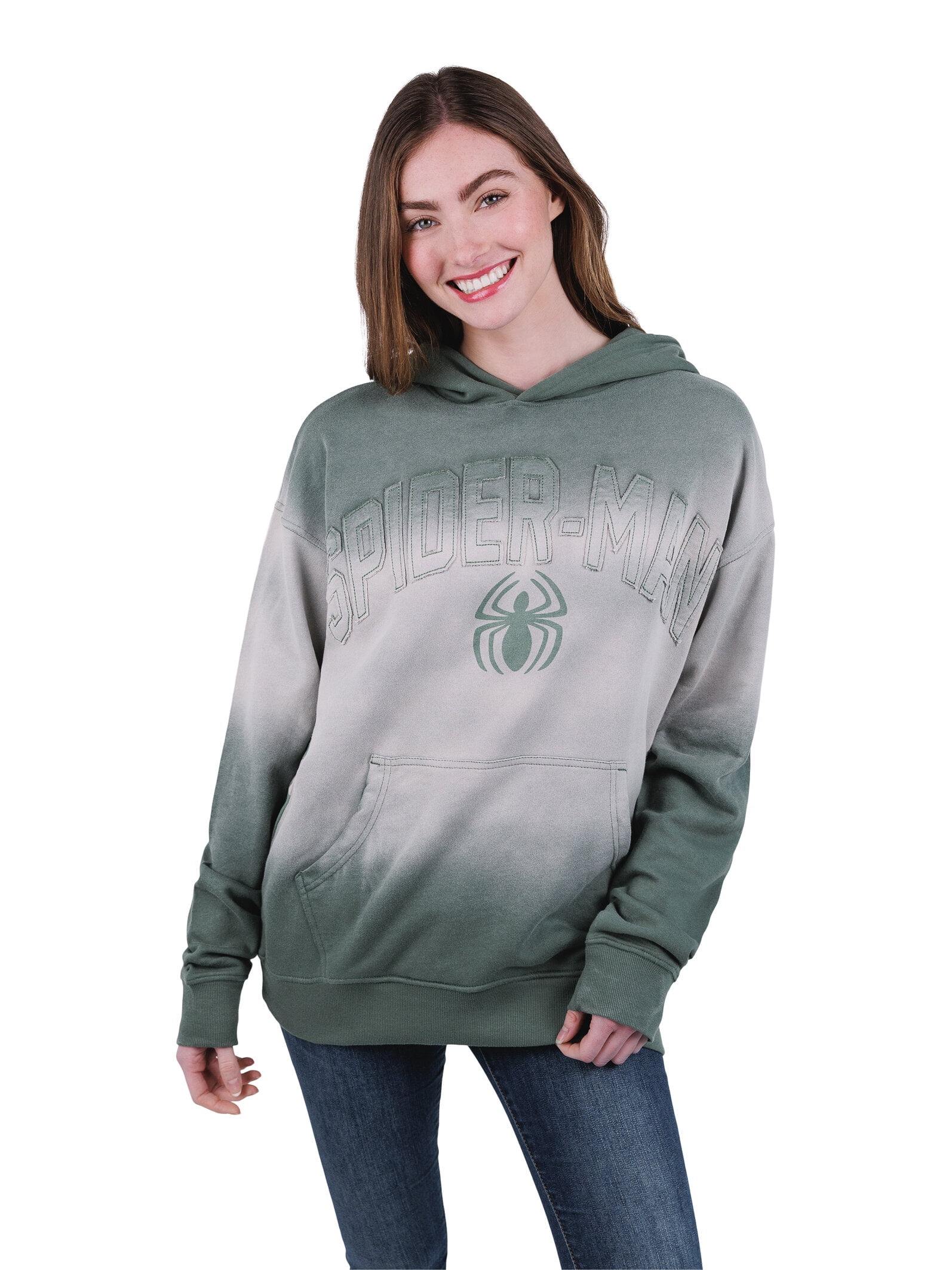 Marvel Spider-Man French Terry Drop Shoulder Pullover Hoodie Adult ...