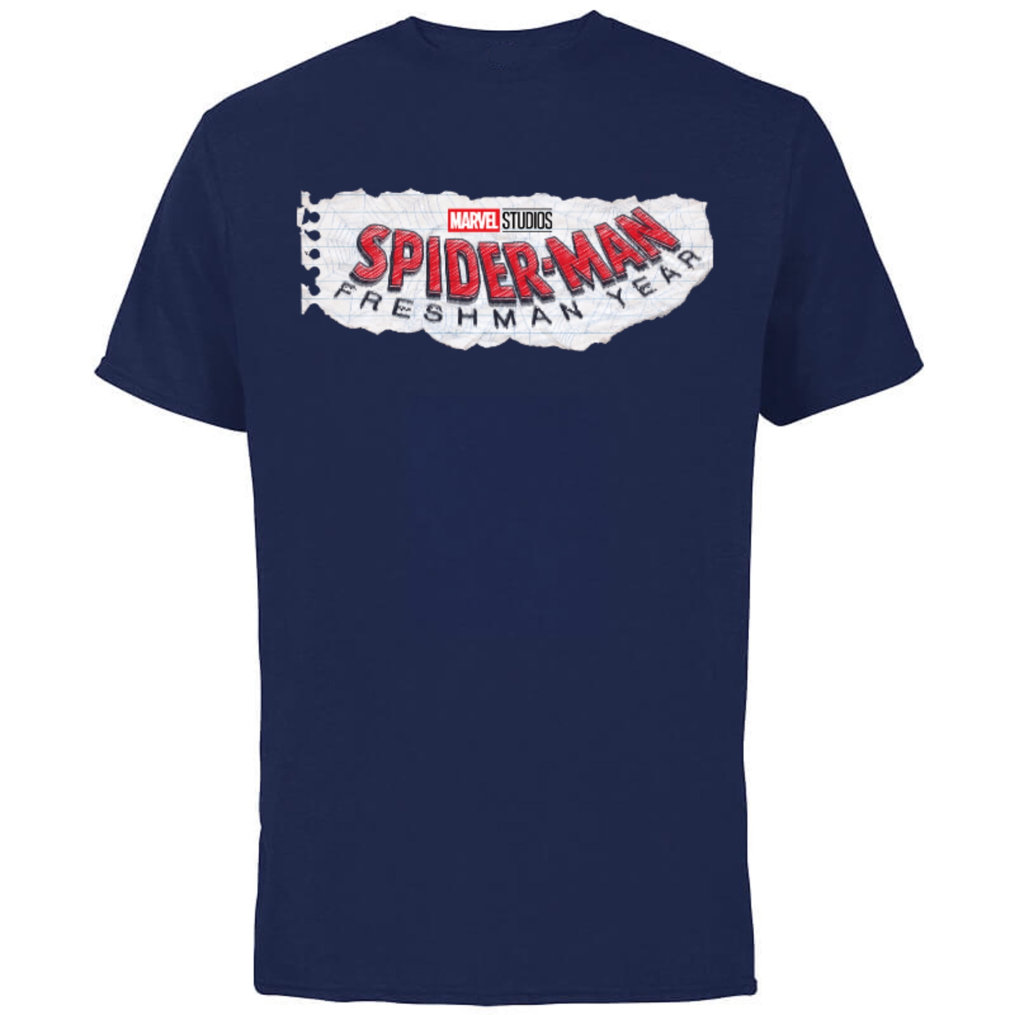 Marvel Spider-Man: Freshman Year Logo - Short Sleeve Cotton T-Shirt for ...