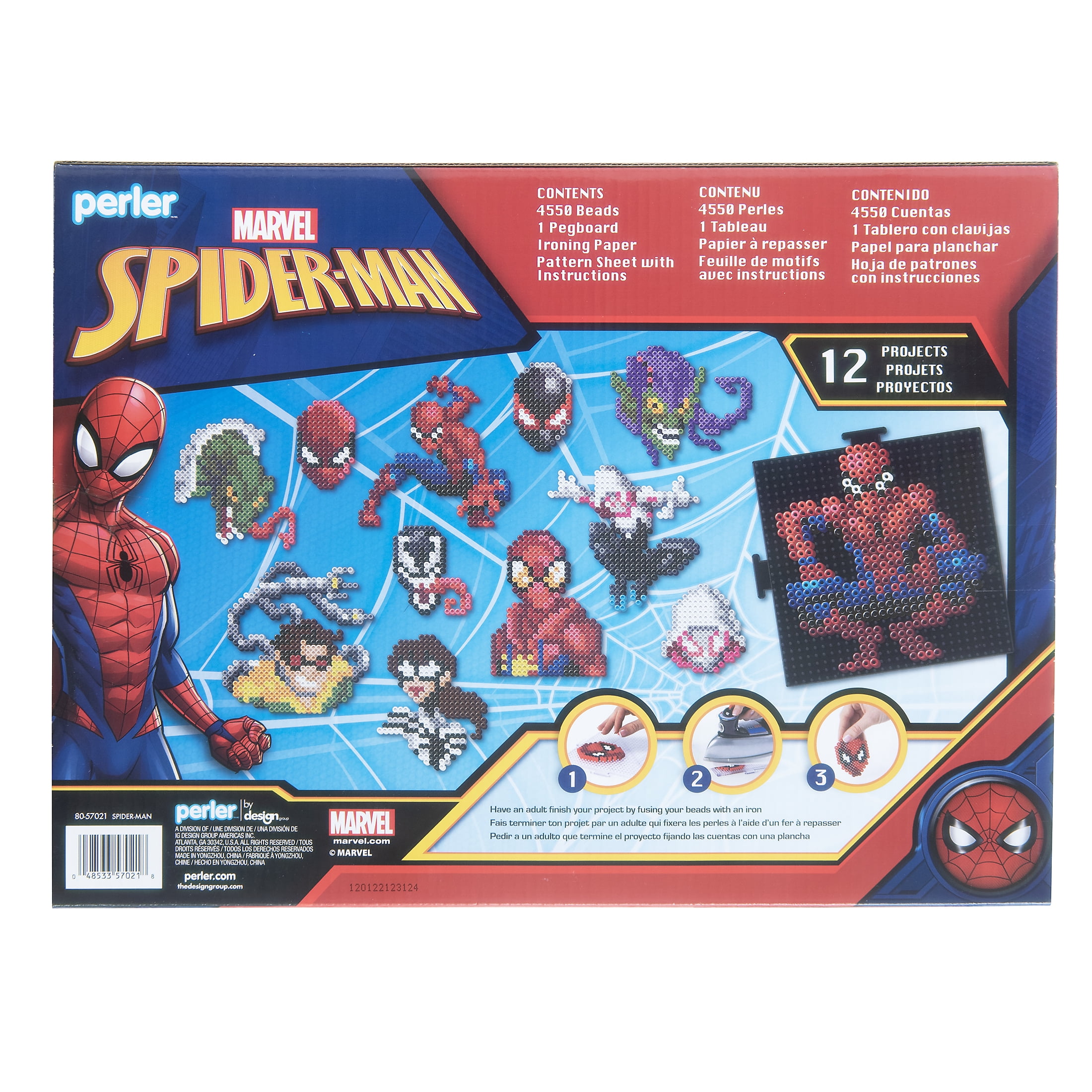 Marvel Spider-Man Fused Bead Deluxe Box by Perler, 4553 pieces ...