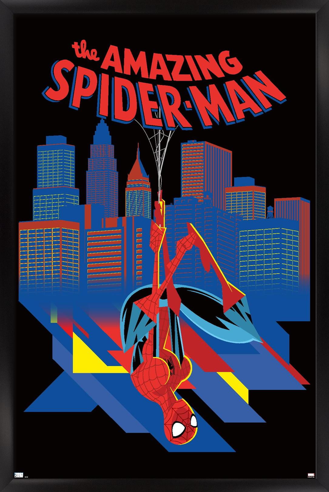 Marvel Spider-Man: Geometic Hero - City Wall Poster, 22.375" x 34 ...