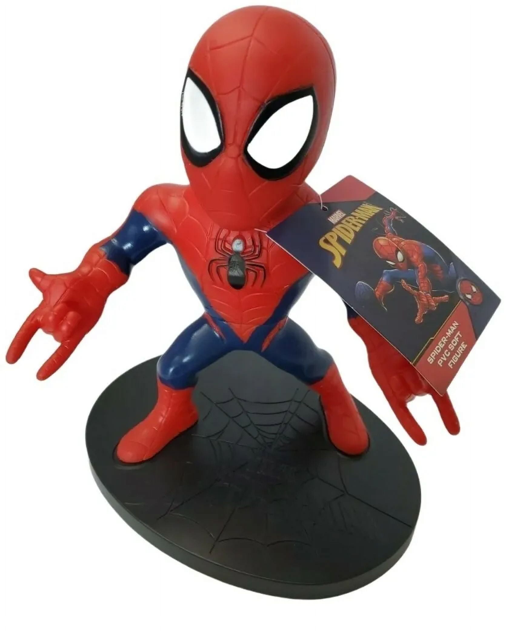 Marvel Spider-Man Graphic 9'' PVC Standing Soft Figure w/Sound Talking ...