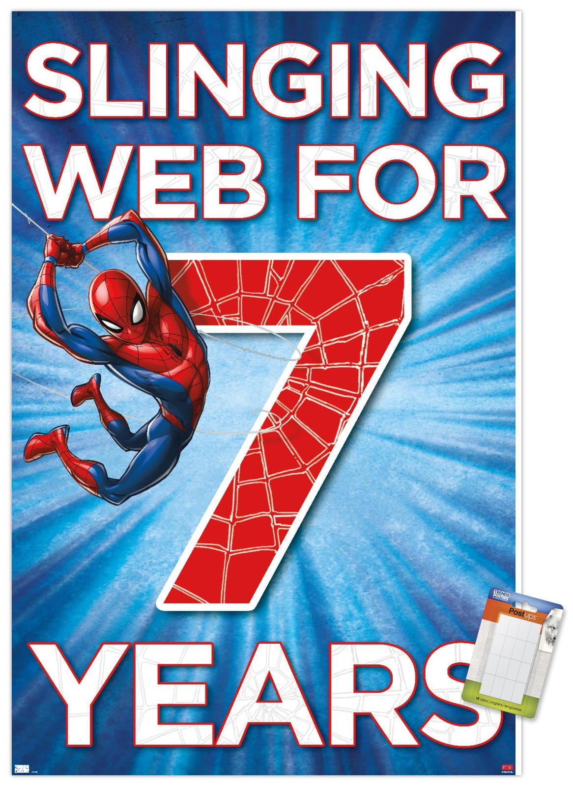 Marvel Spider-Man - Happy 7th Birthday Wall Poster, 22.375" x 34 ...