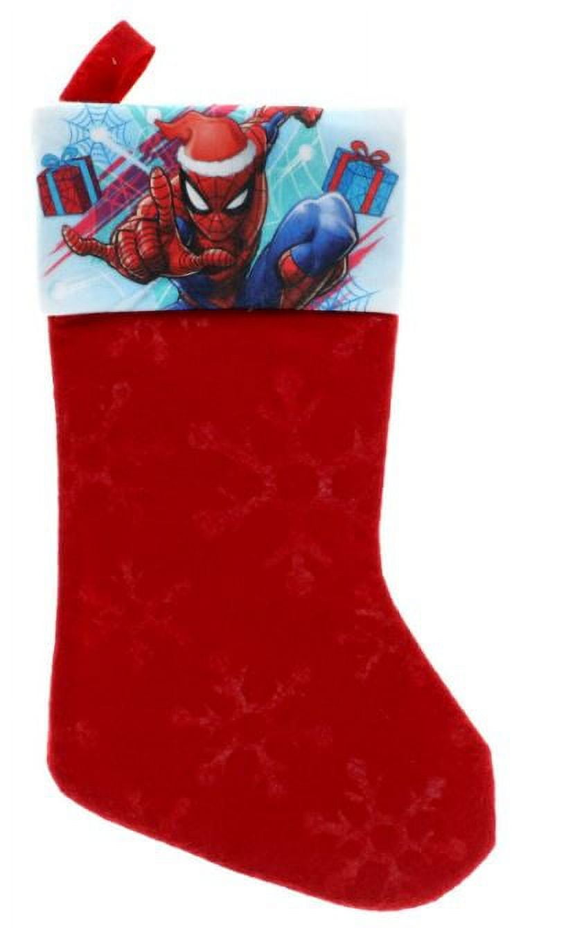 Marvel Spider-Man Holiday Christmas Stocking 17" Inch Long - Walmart.com