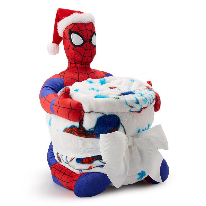 Marvel Spider-Man Holiday Pillow Buddy & Throw Blanket Set - Walmart.com