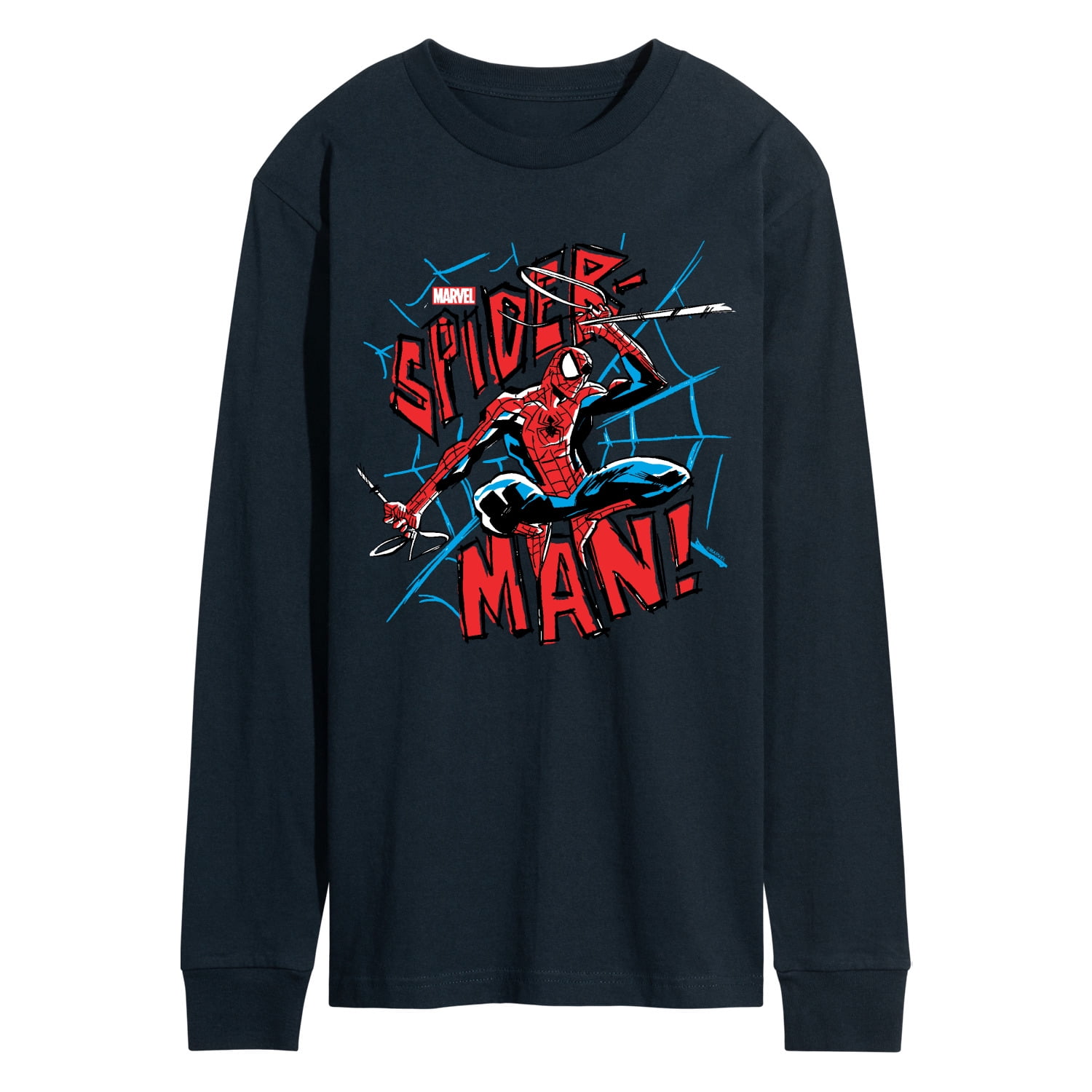 Marvel Spider-Man - Ink - Men's Long Sleeve Graphic T-Shirt - Walmart.com