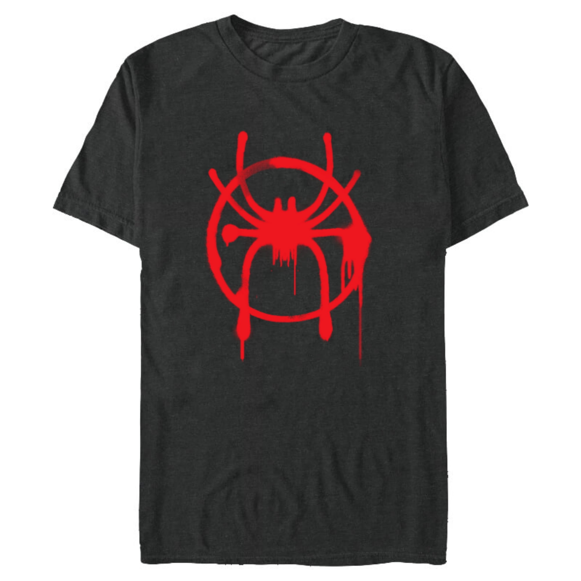 Marvel Spider-Man Into the Spider-Verse Red Icon - Short Sleeve Blended ...