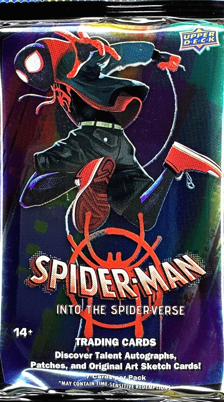 Marvel Spider-Man Into the SpiderVerse Trading Cards Pack (7 Cards ...