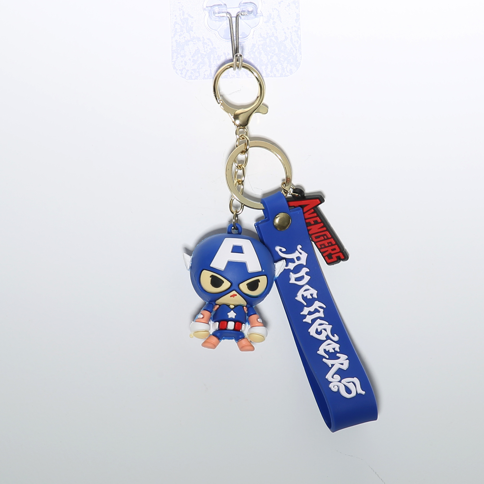 Marvel Spider-Man Keychain Black Panther Thor Iron Man Pendant Car ...