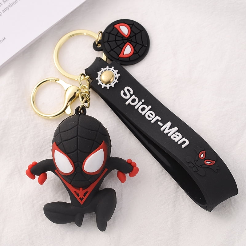 Marvel Spider-Man Keychain Silicone Pendant Doll Pendant Cartoon Good ...