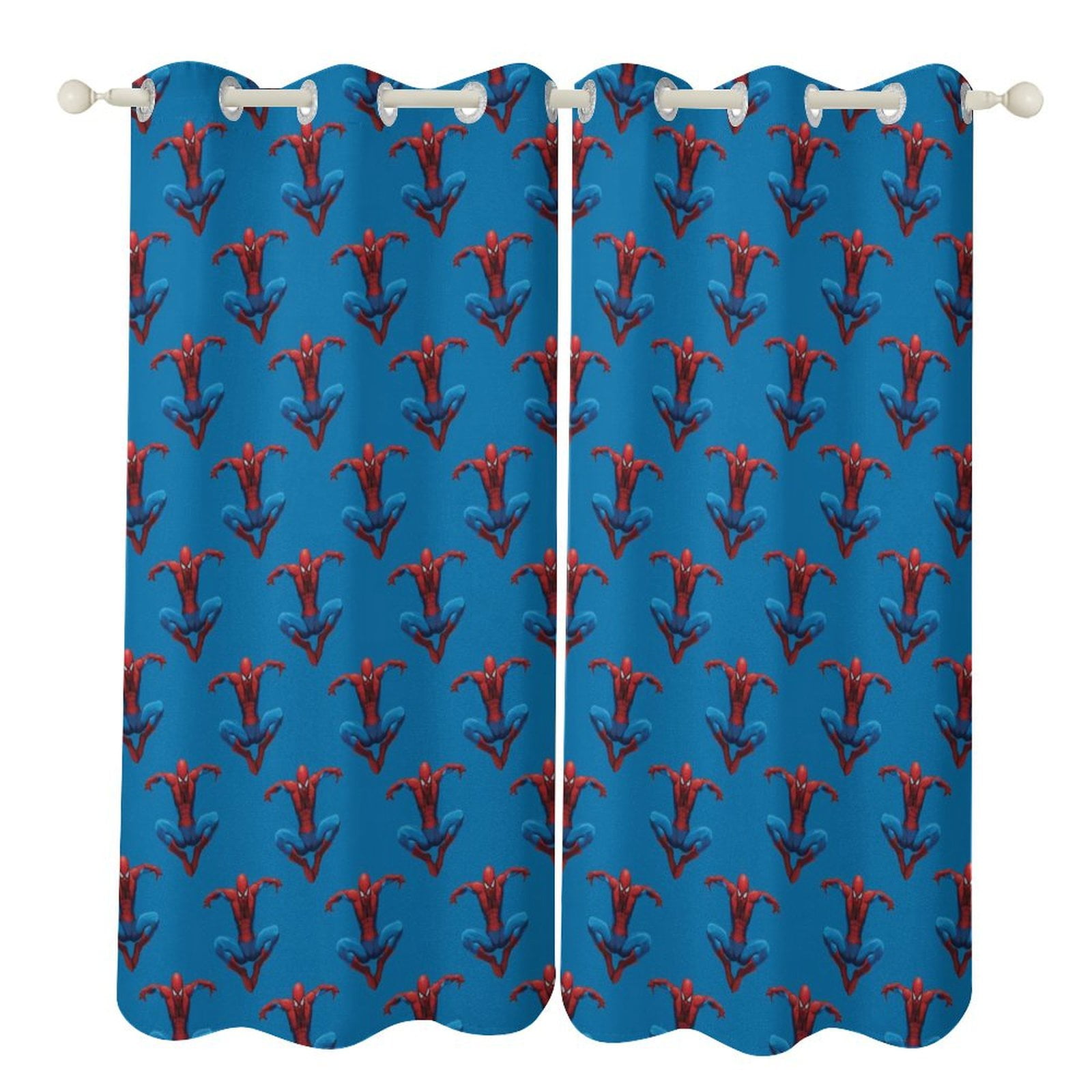 Marvel-Spider-Man Kids Curtains 52 X 72 Inch,Cartoon Blackout Curtains ...