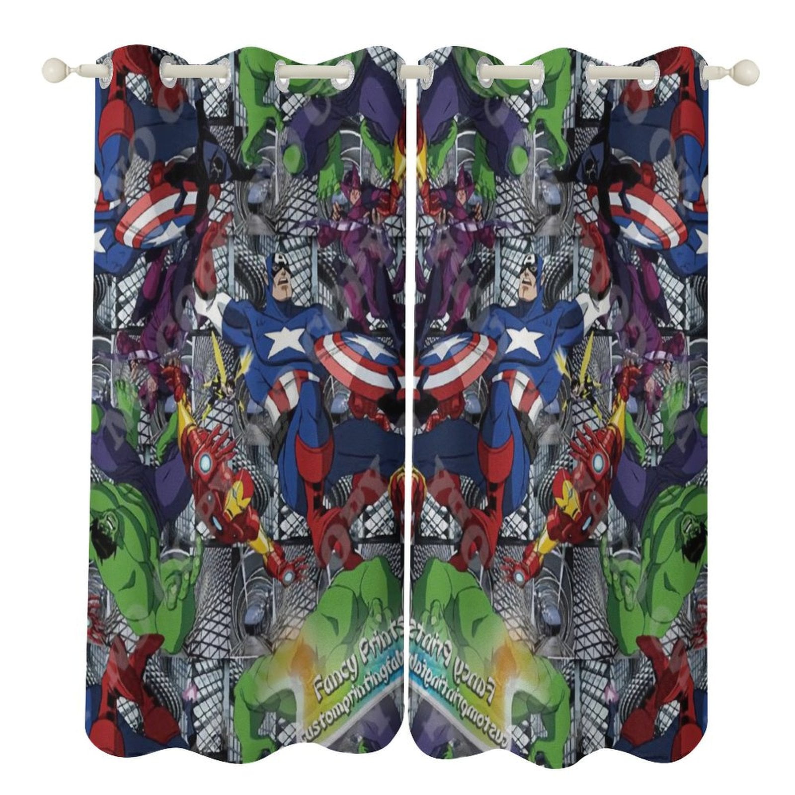 Marvel-Spider-Man Kids Curtains 52 X 72 Inch,Cartoon Blackout Curtains ...